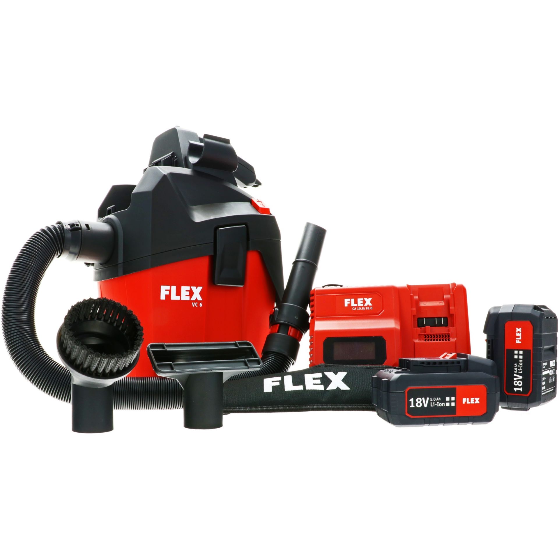 Compacte stofzuiger met snellader en 2 accu's | BFLEX1